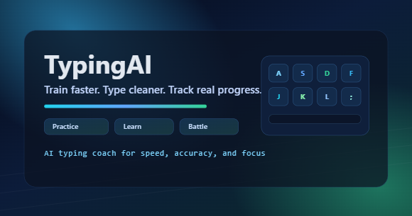 TypingAI | AI Typing Tutor, Typing Test & Practice
